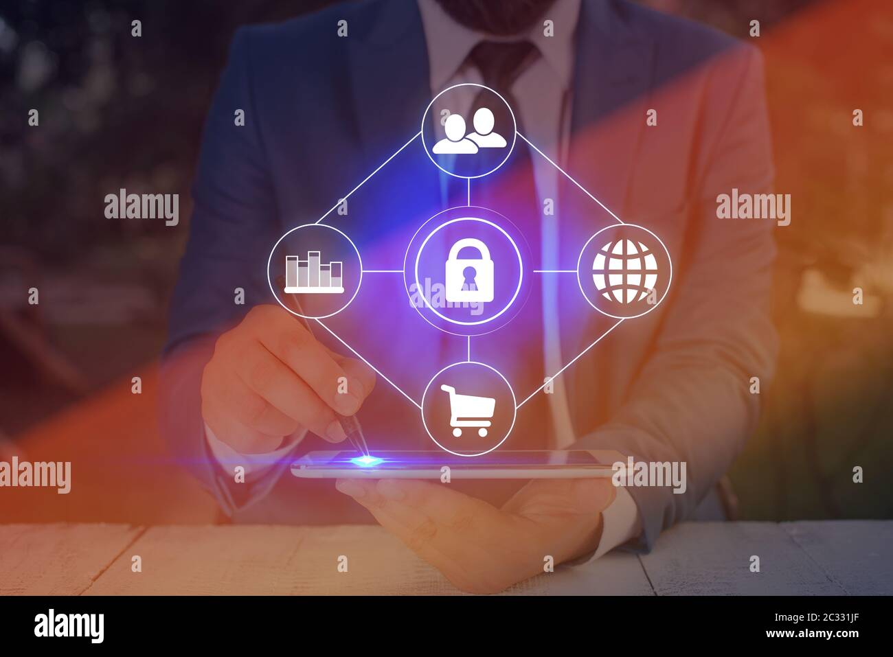 Information Digital Technology Network Connection Infographic Elements ...