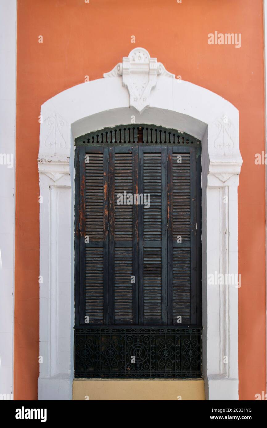 View of a typical european window of a building in the city Stock Photo ...