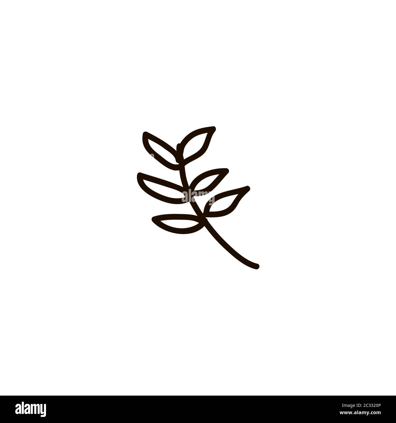 tree leaf vector icon. leaf vector illustration. vector symbol ash neem ...