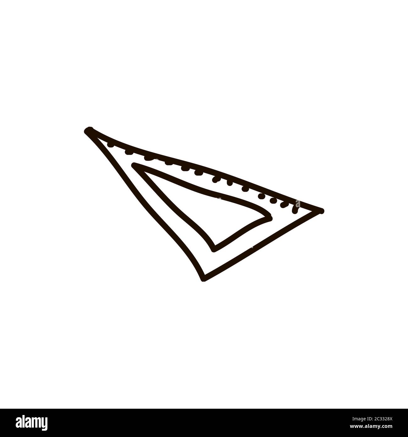 Straight Edge Ruler Triangle