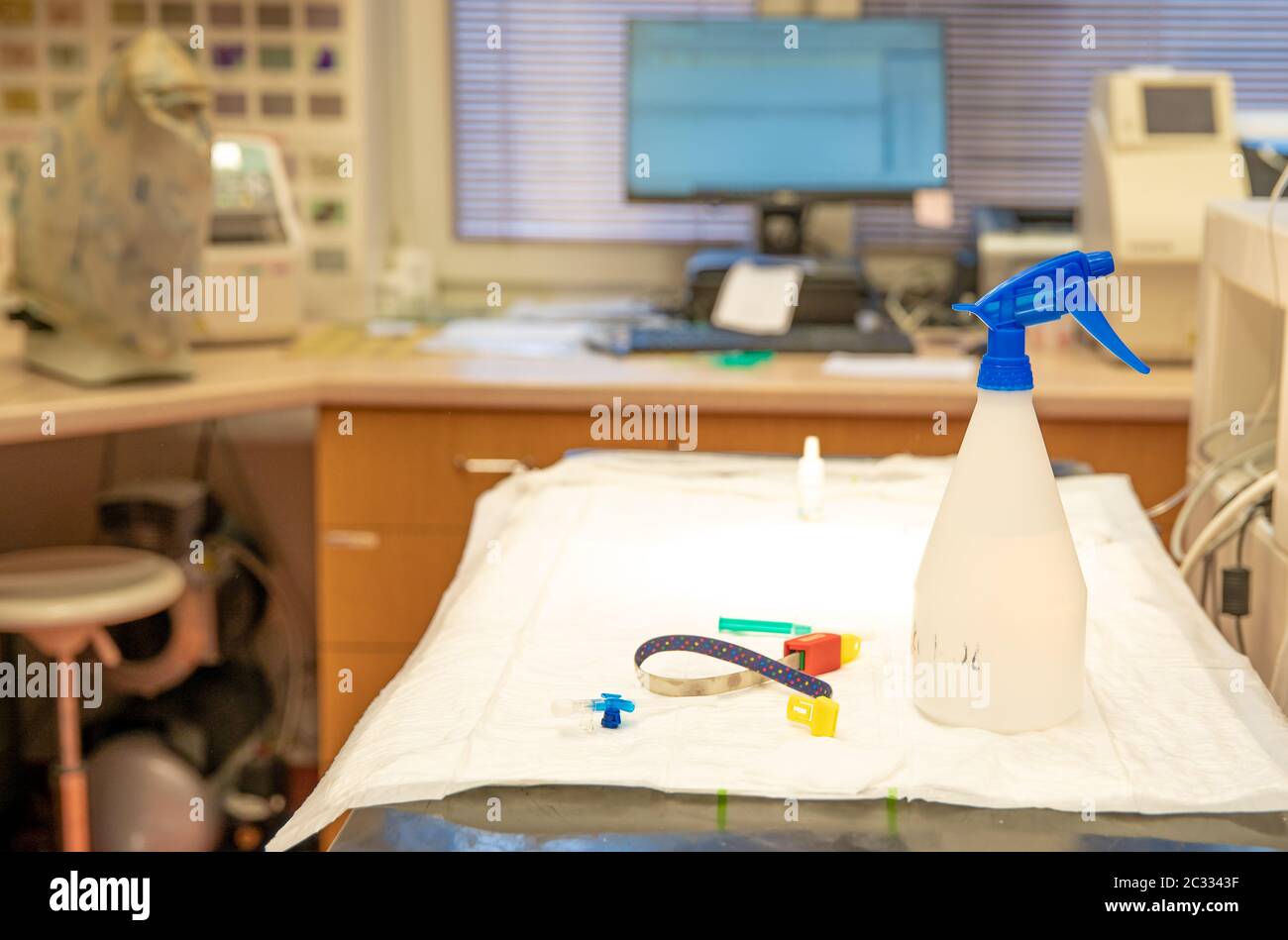 blood collection of animals in hospital Stock Photo - Alamy