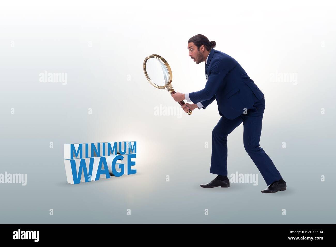 Concept minimum wage businessman hi-res stock photography and images ...
