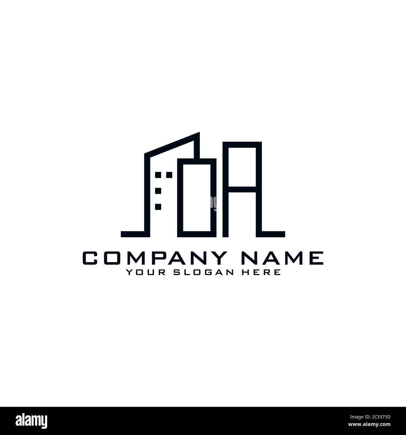 Oa logo design hi-res stock photography and images - Alamy