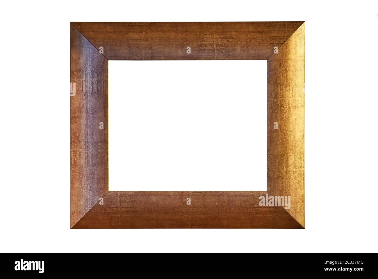 Empty picture frame on white background Stock Photo - Alamy