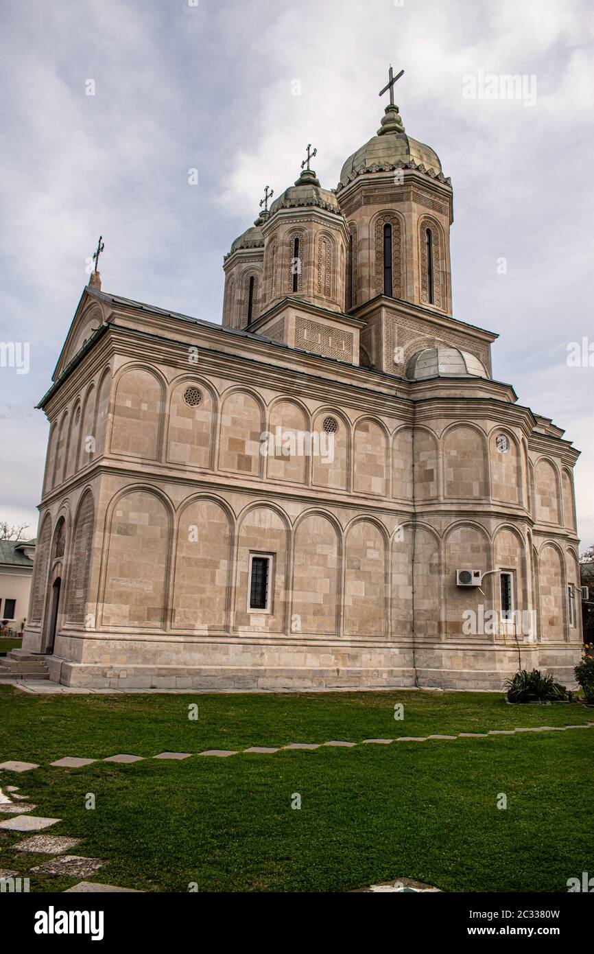 View of beautiful, old monastery on a cloudy autumn day Stock Photo - Alamy