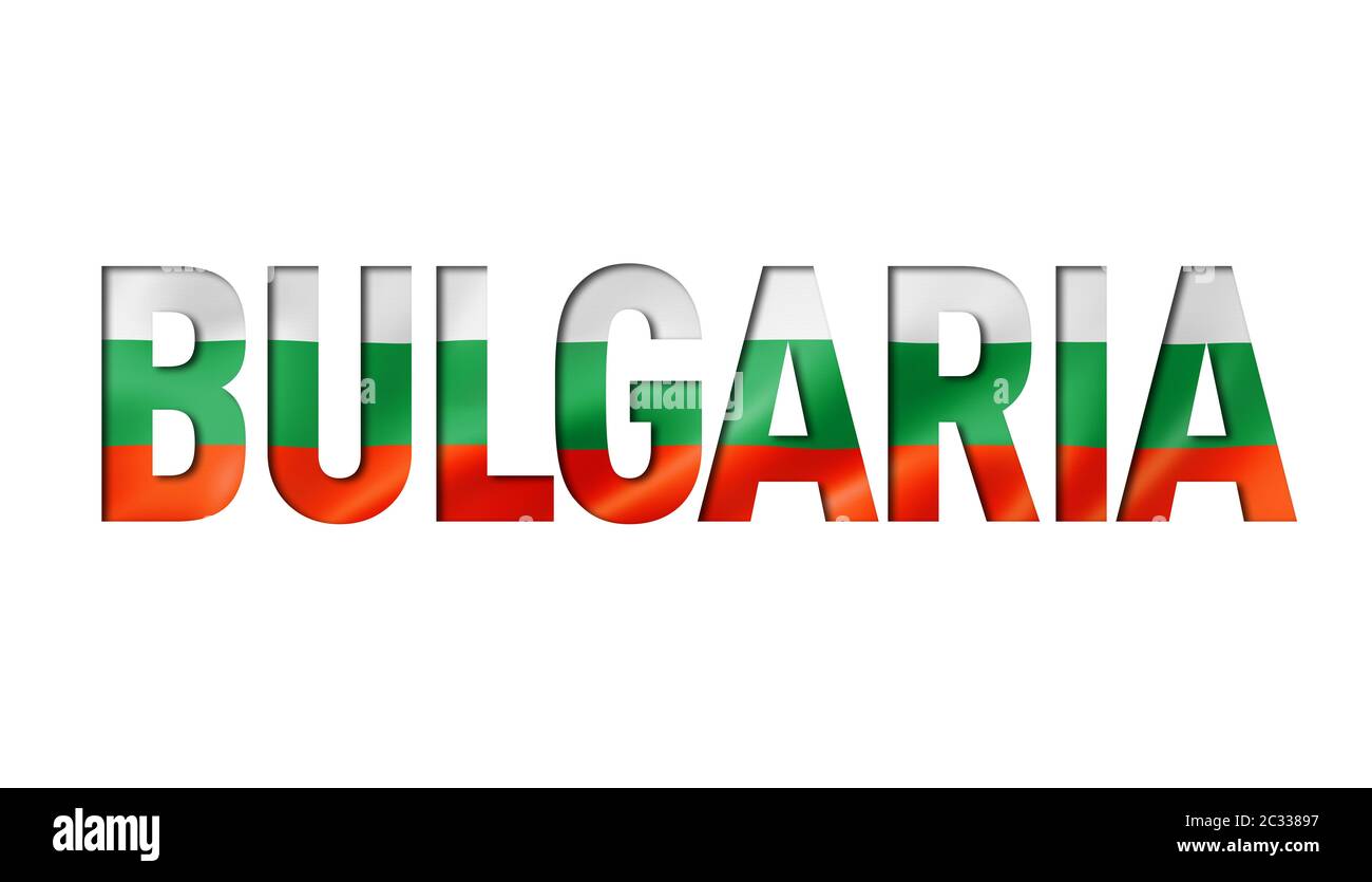 bulgarian flag text font. bulgaria symbol background Stock Photo - Alamy