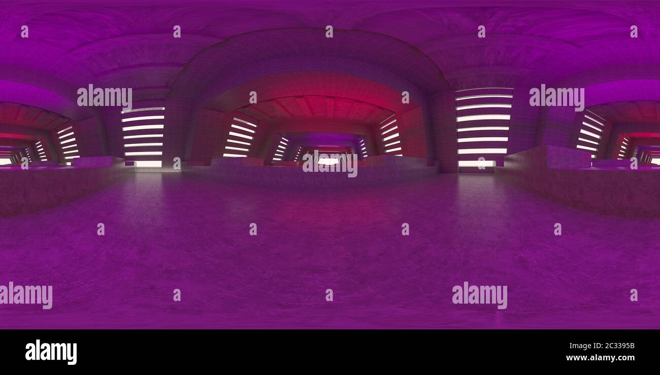 3d illustration, 3d rendering, vr 360 panorama abstract images of the ...