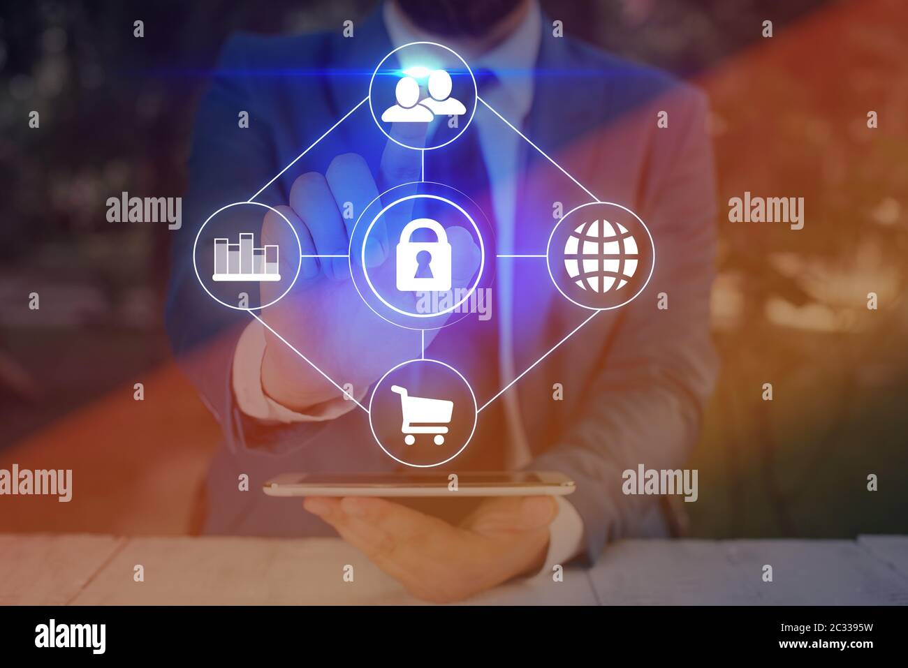 Information Digital Technology Network Connection Infographic Elements ...