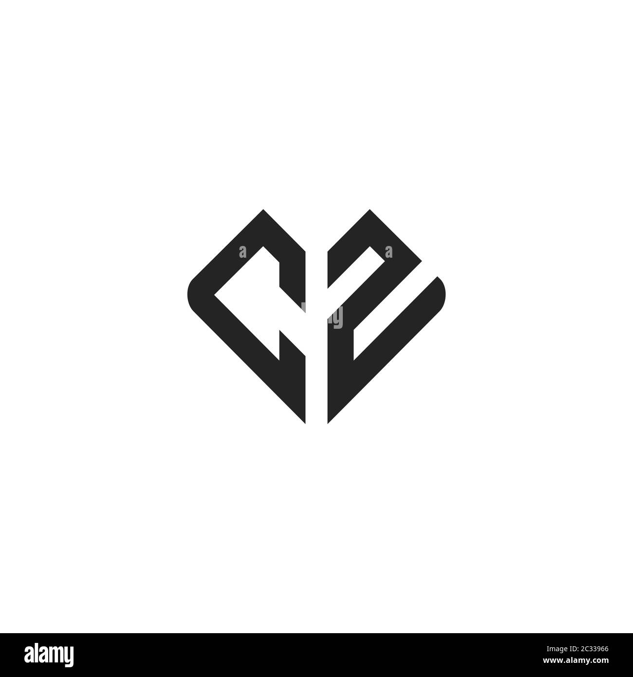 Cz letter logo design hi-res stock photography and images - Alamy
