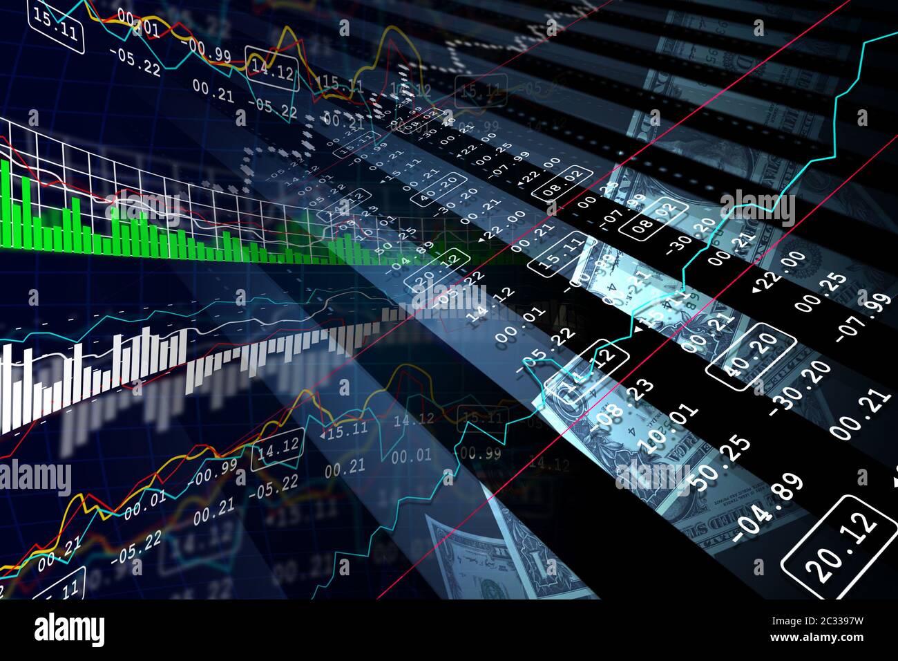 Stock market graph analysis Stock Photo - Alamy