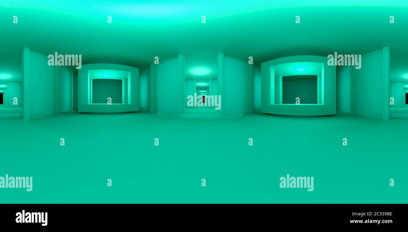 3d illustration, 3d rendering, vr 360 panorama abstract images of the ...