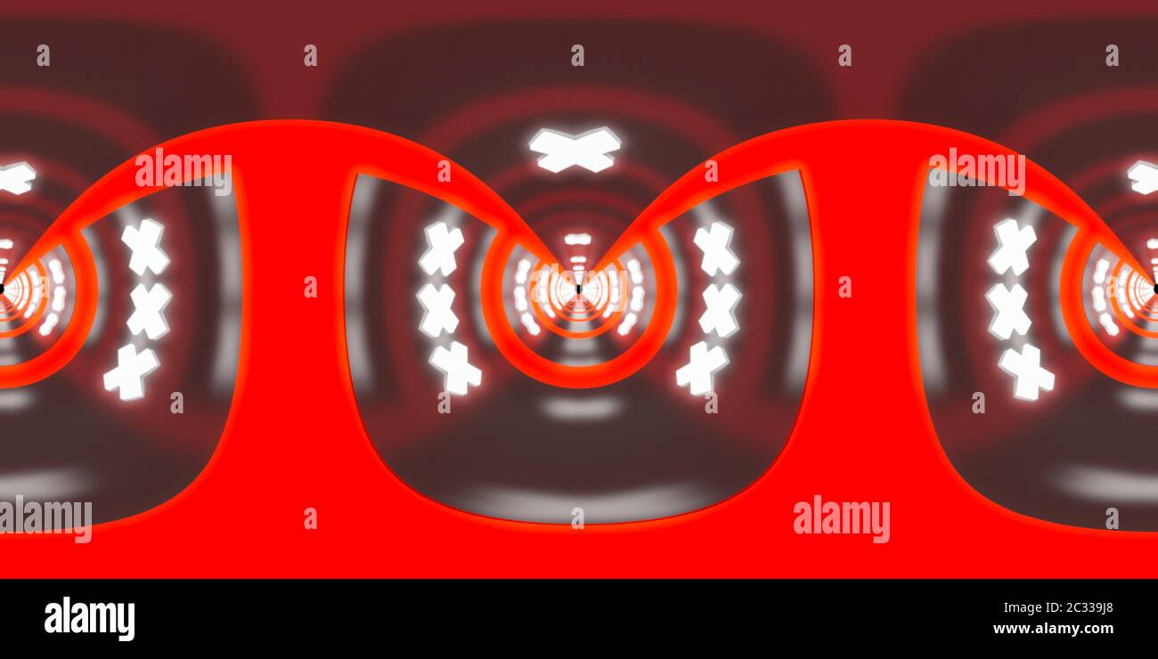 3d illustration, 3d rendering, vr 360 panorama abstract images of the ...