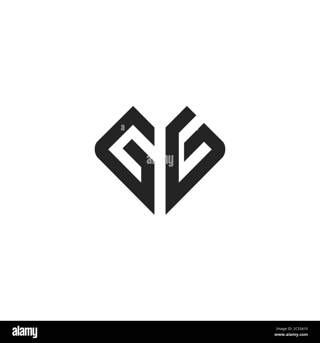 Gg logo vector vectors Stock Vector Images - Alamy
