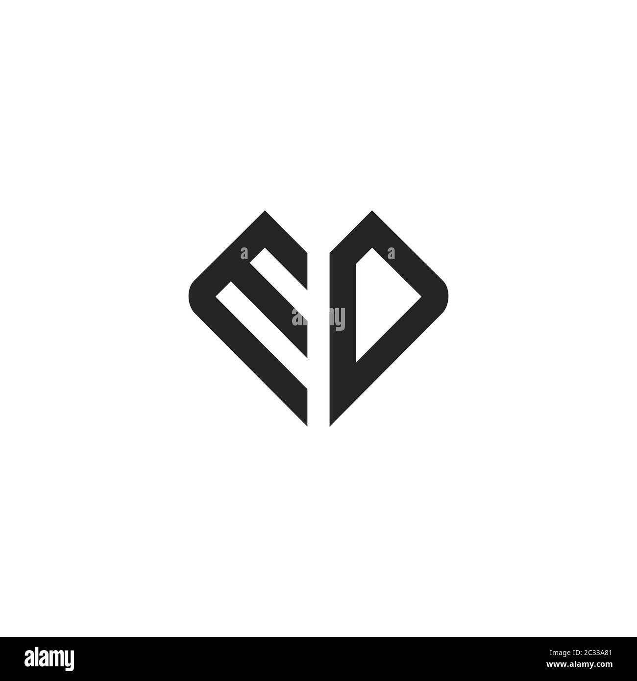 Ed logo design hi-res stock photography and images - Alamy