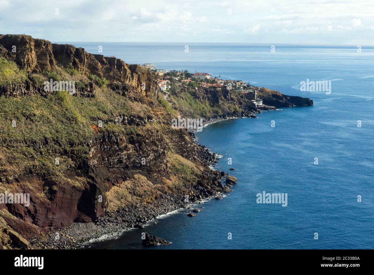 Portugal, Canary Island on Madeira - Canico at Ponta do Garajau Stock ...