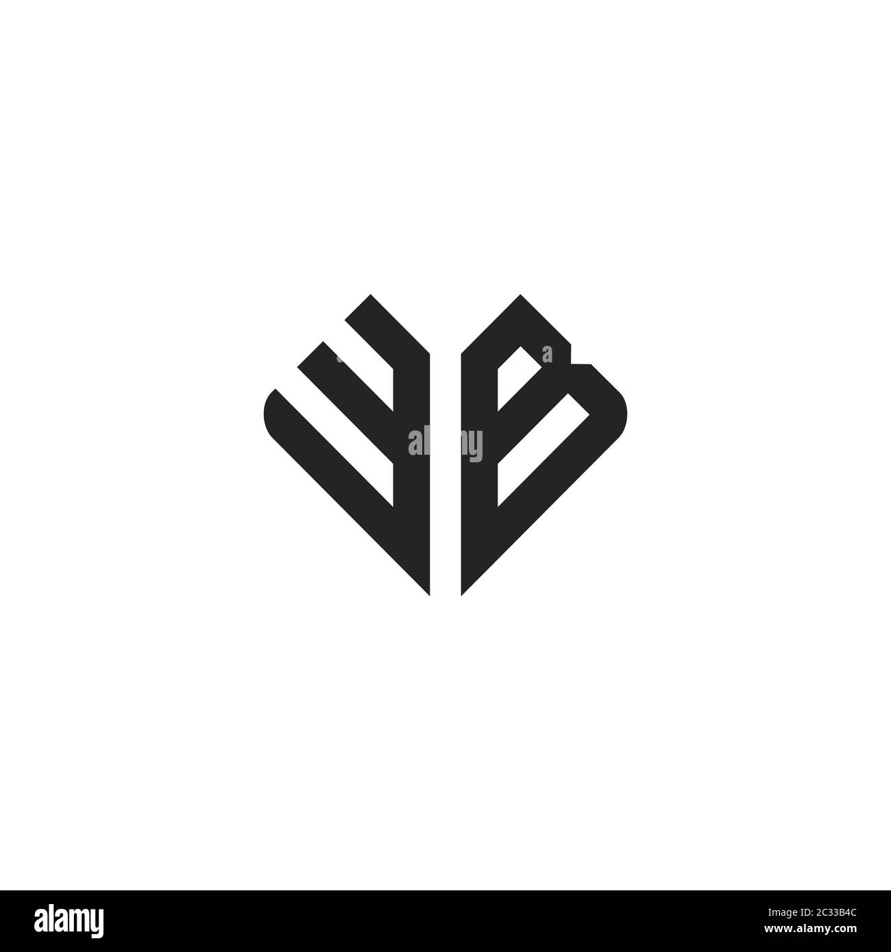 Alphabet wb icon hi-res stock photography and images - Alamy