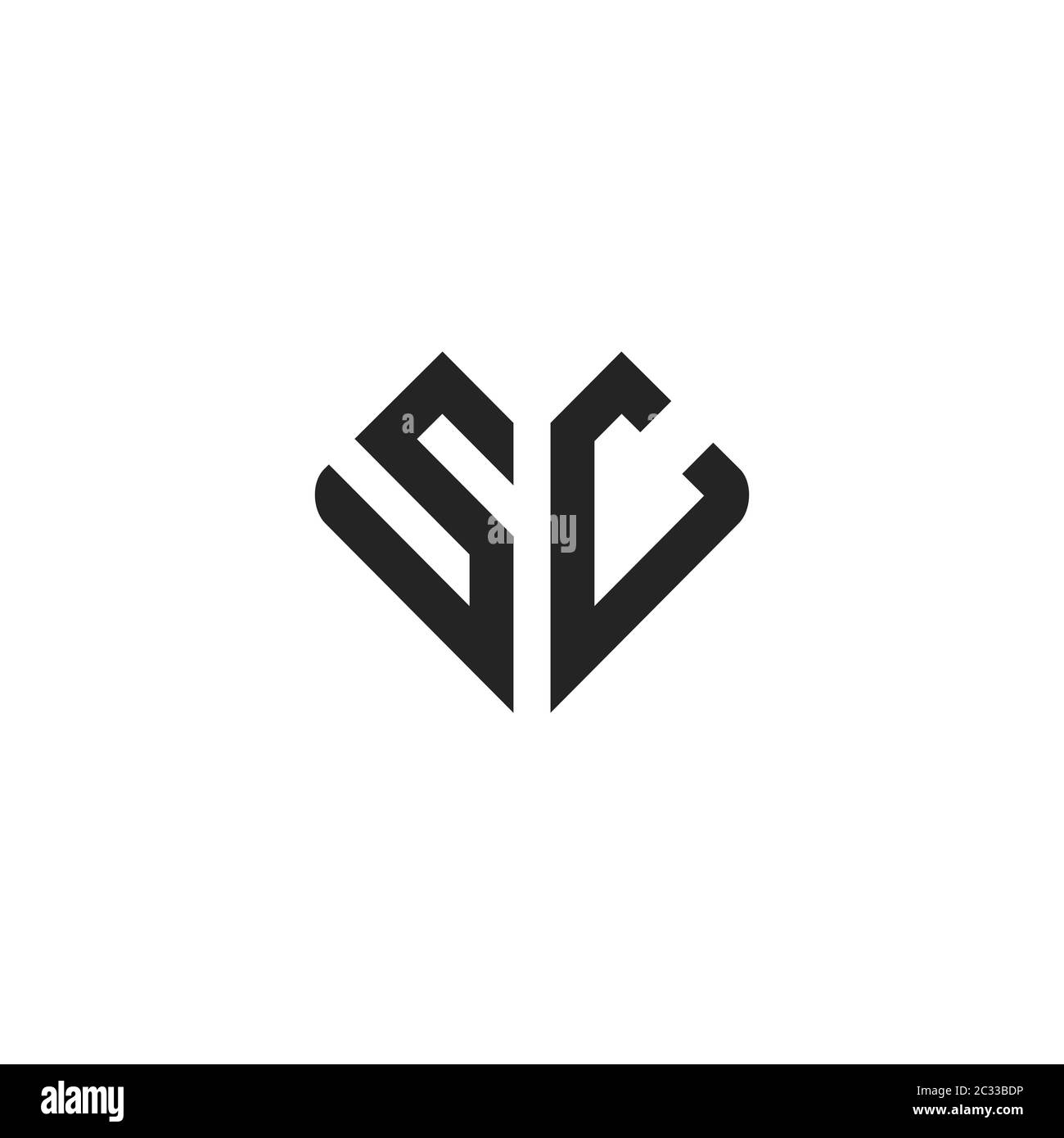 Letter sc vector vectors Cut Out Stock Images & Pictures - Alamy