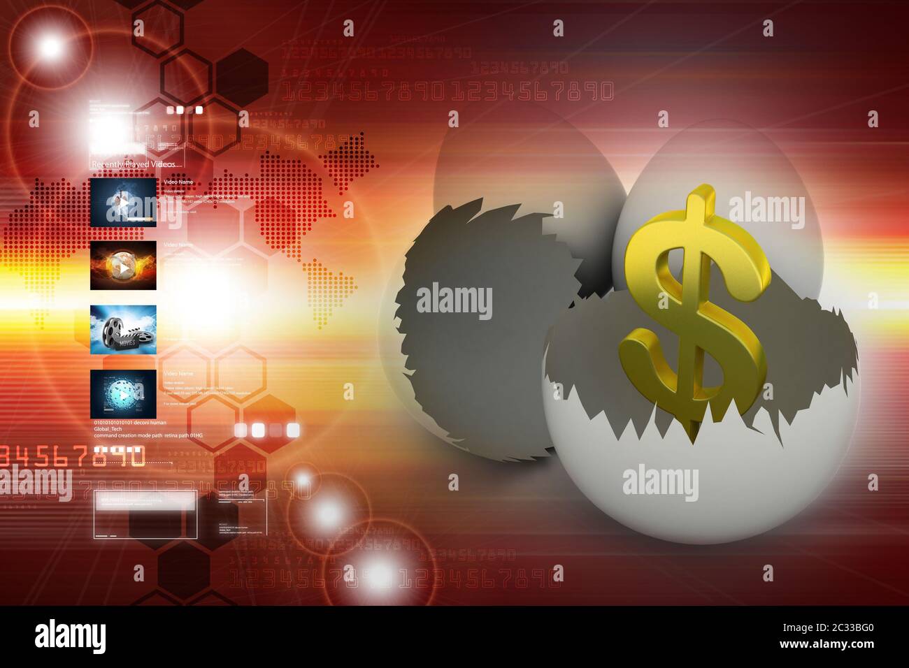 Dollar sign in egg hi-res stock photography and images - Alamy