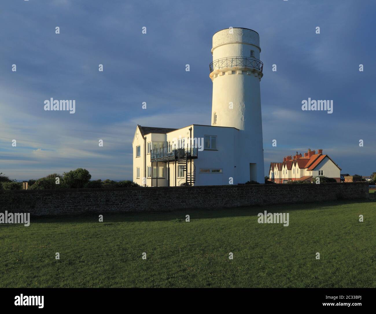Hunstanton Lighthouse and Cottages, Norfolk, England, UK 3 Stock Photo ...