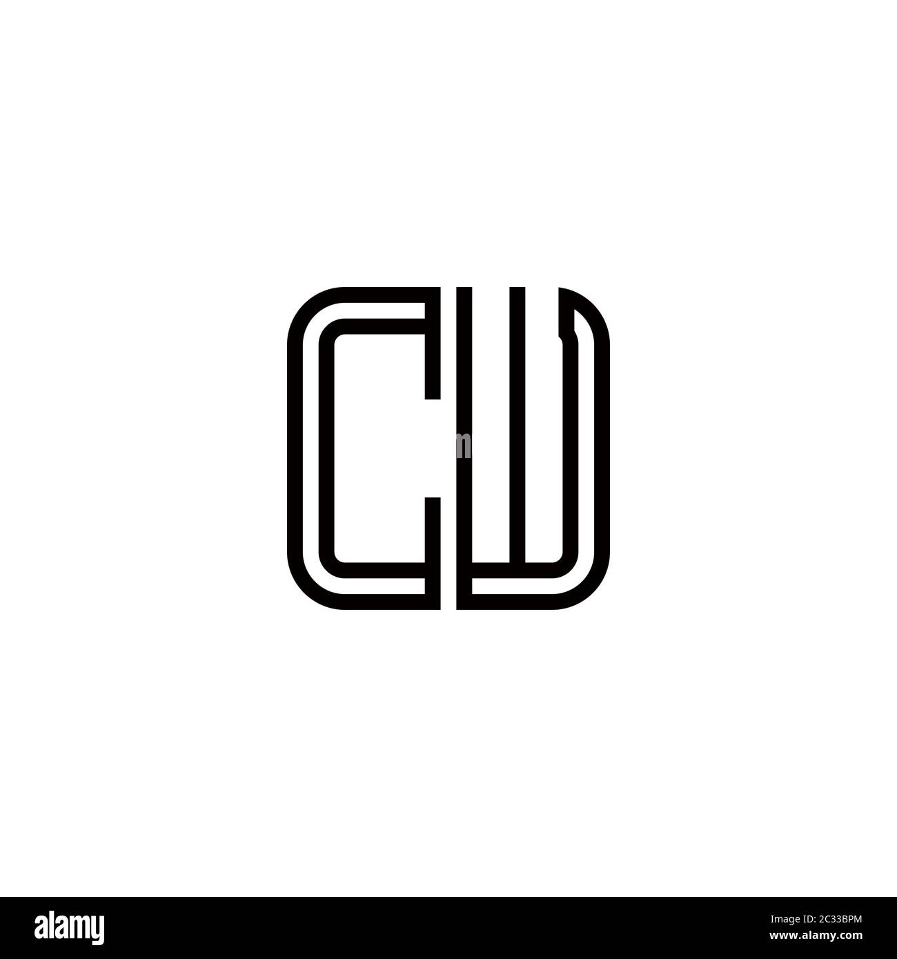 Cw logo vector vectors Stock Vector Images - Alamy