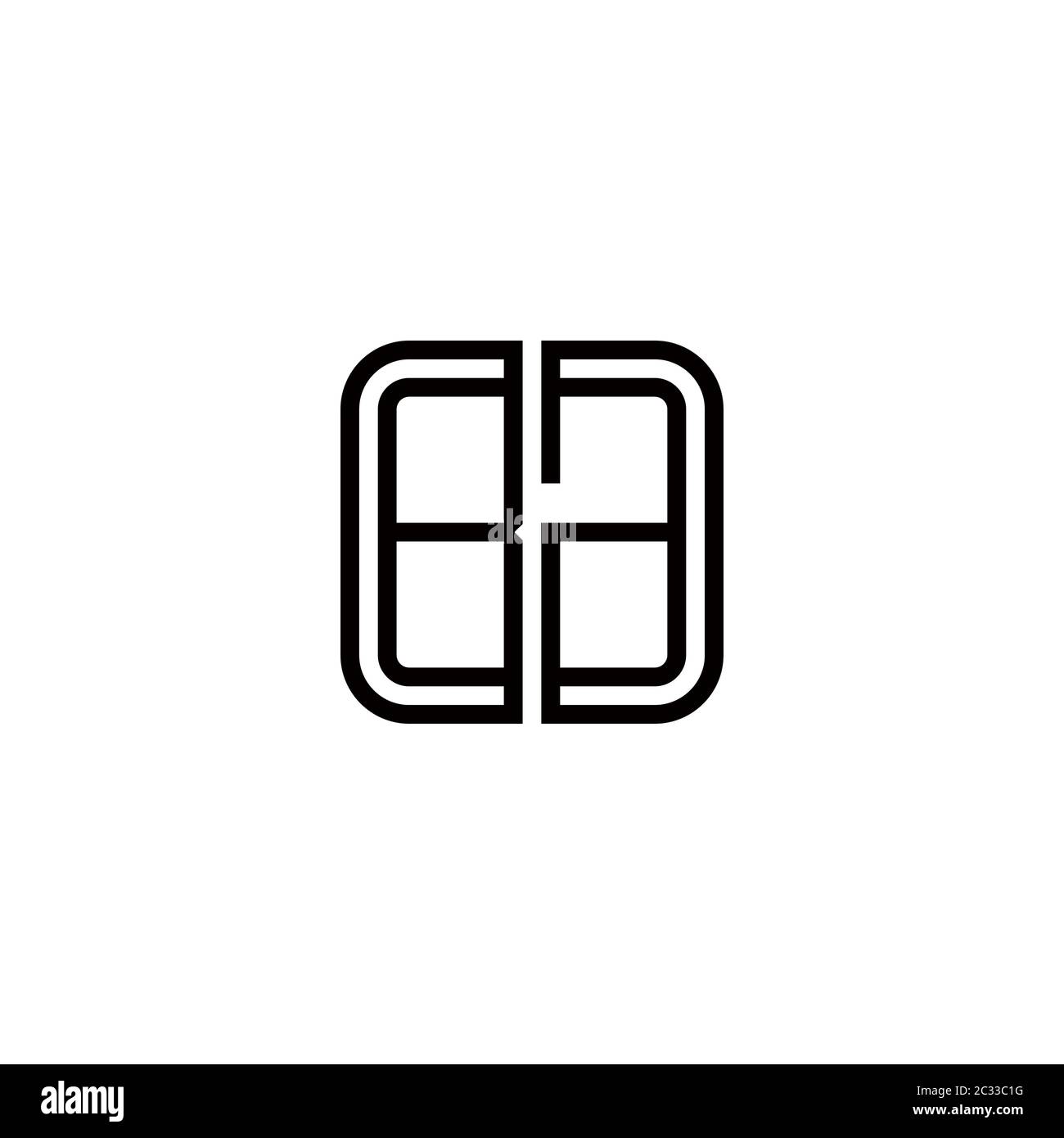 BA alphabet abstract initial letter logo design vector template Stock ...