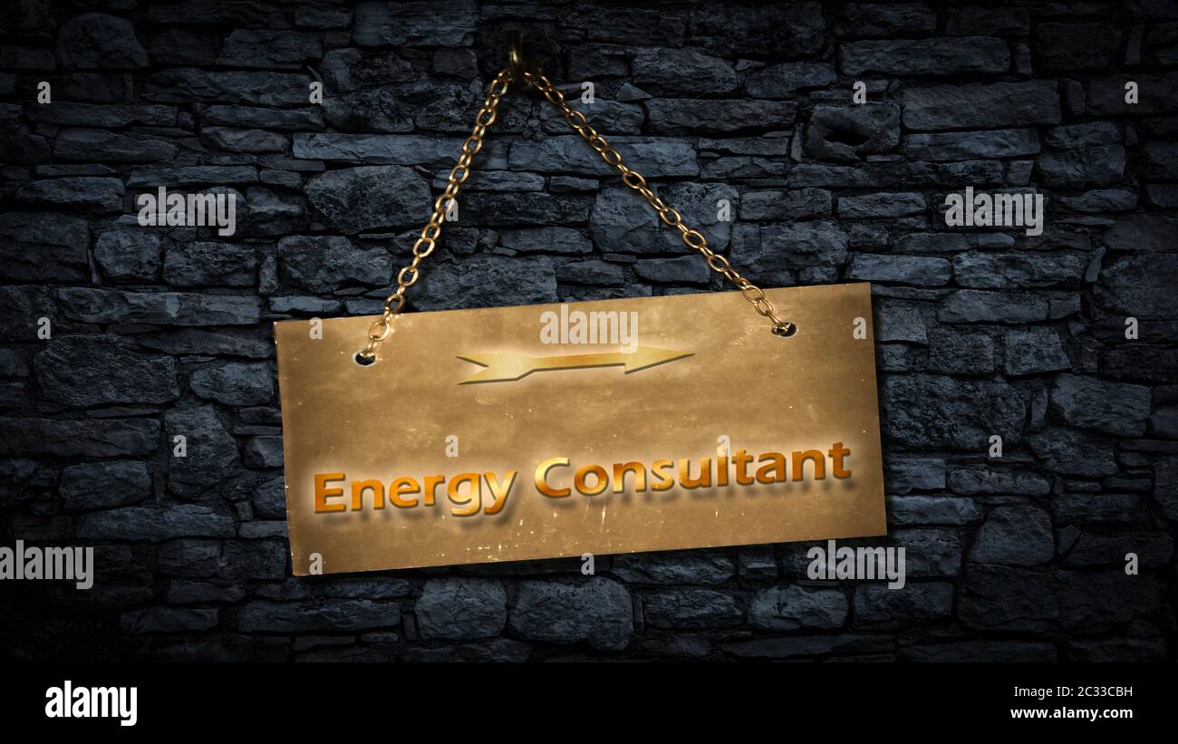 Street Sign ENERGY CONSULTANT Stock Photo - Alamy