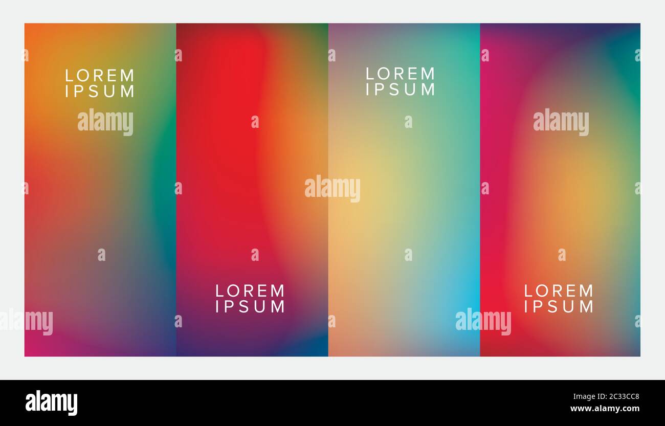 Colorful gradient backgrounds frames with place for text, Abstract ...