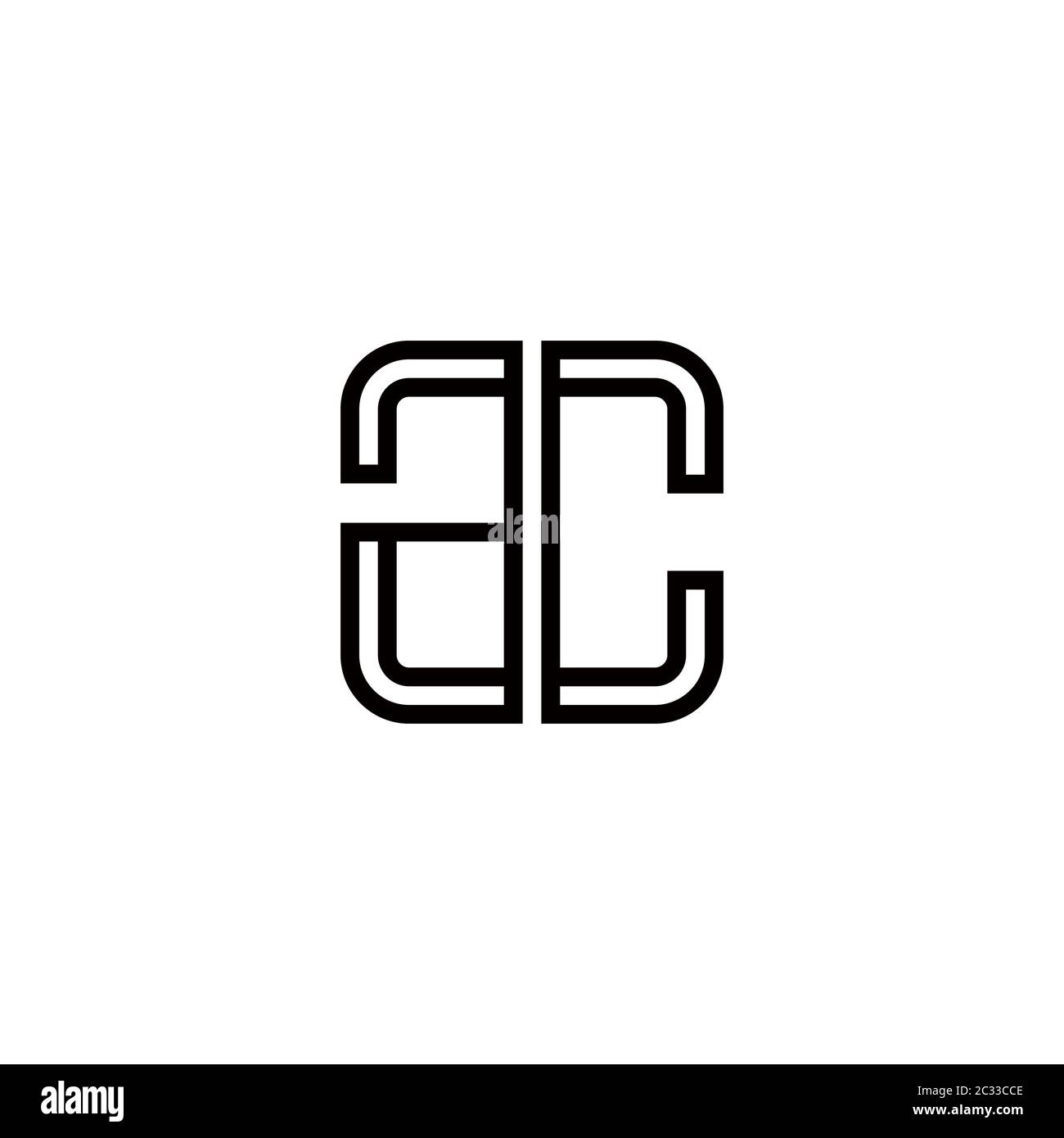 Ac initial logo Cut Out Stock Images & Pictures - Alamy