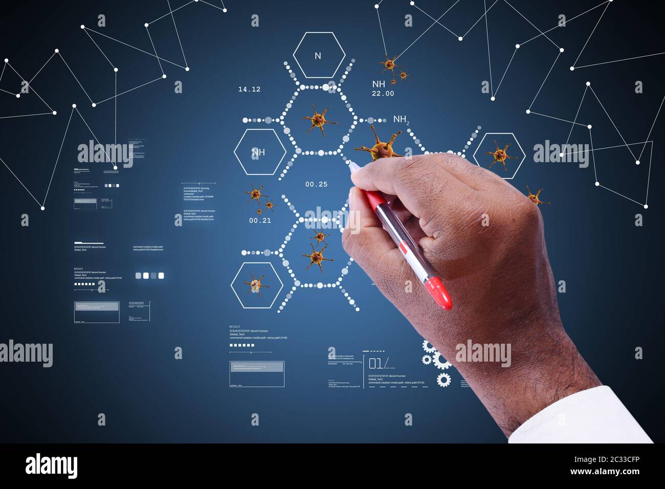 Close up drawing chemical formula hi-res stock photography and images ...