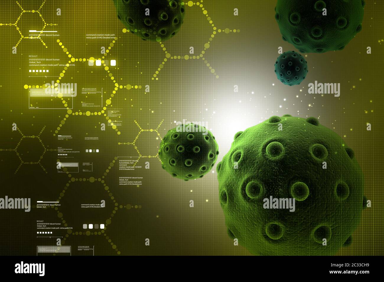 3d model of virus Stock Photo - Alamy