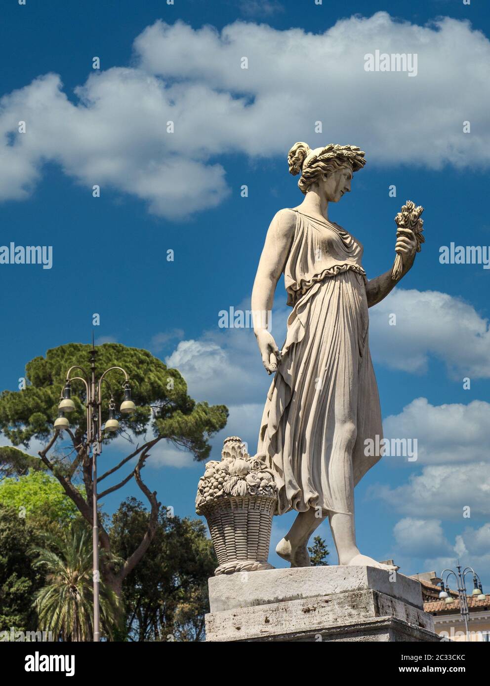 Ancient Stone statue in Rome Stock Photo - Alamy
