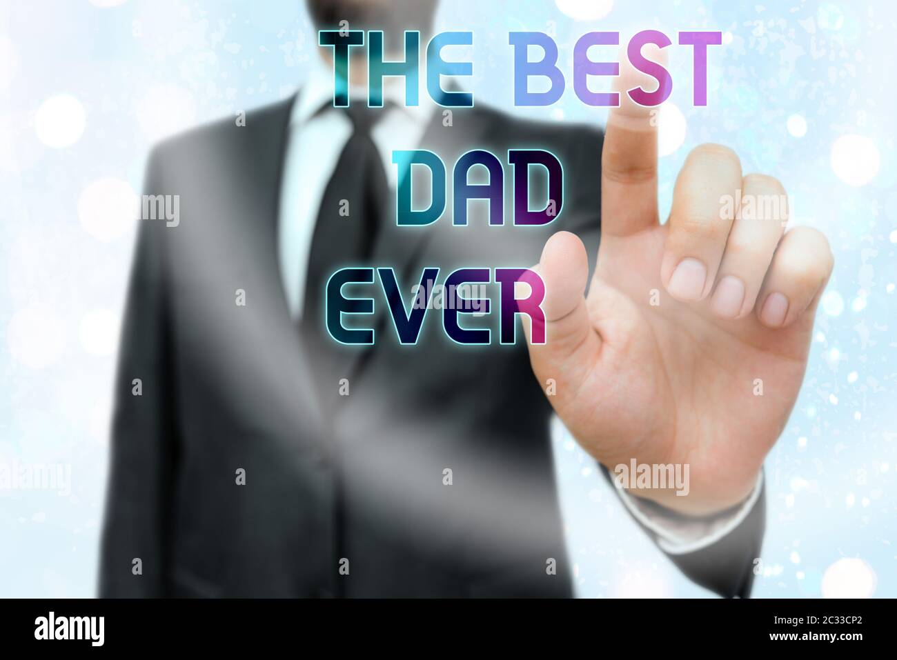 Writing note showing The Best Dad Ever. Business concept for used to ...