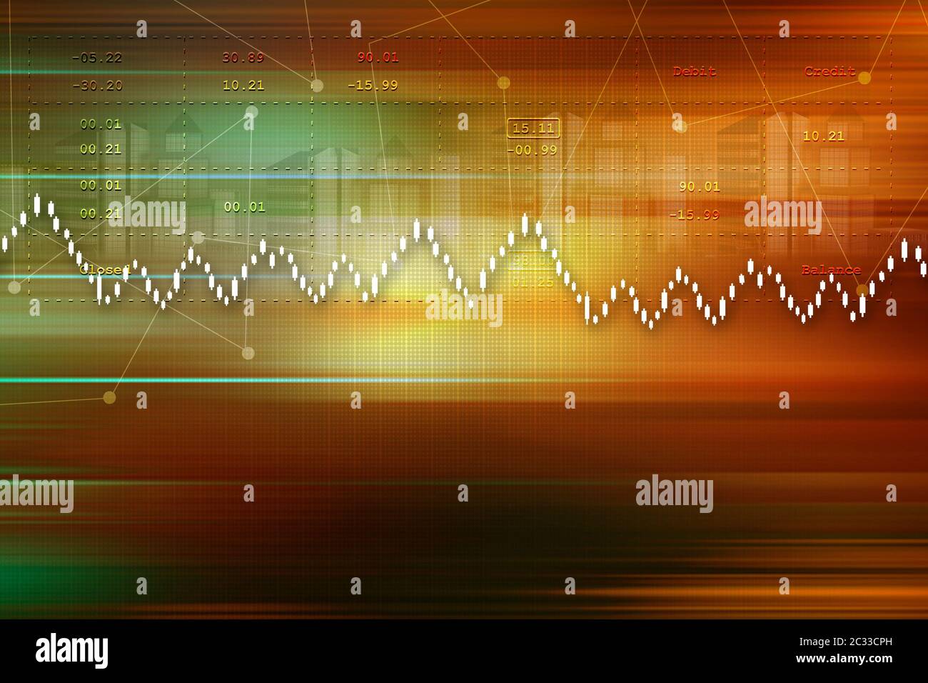 Sales growth graph in stock market Stock Photo - Alamy