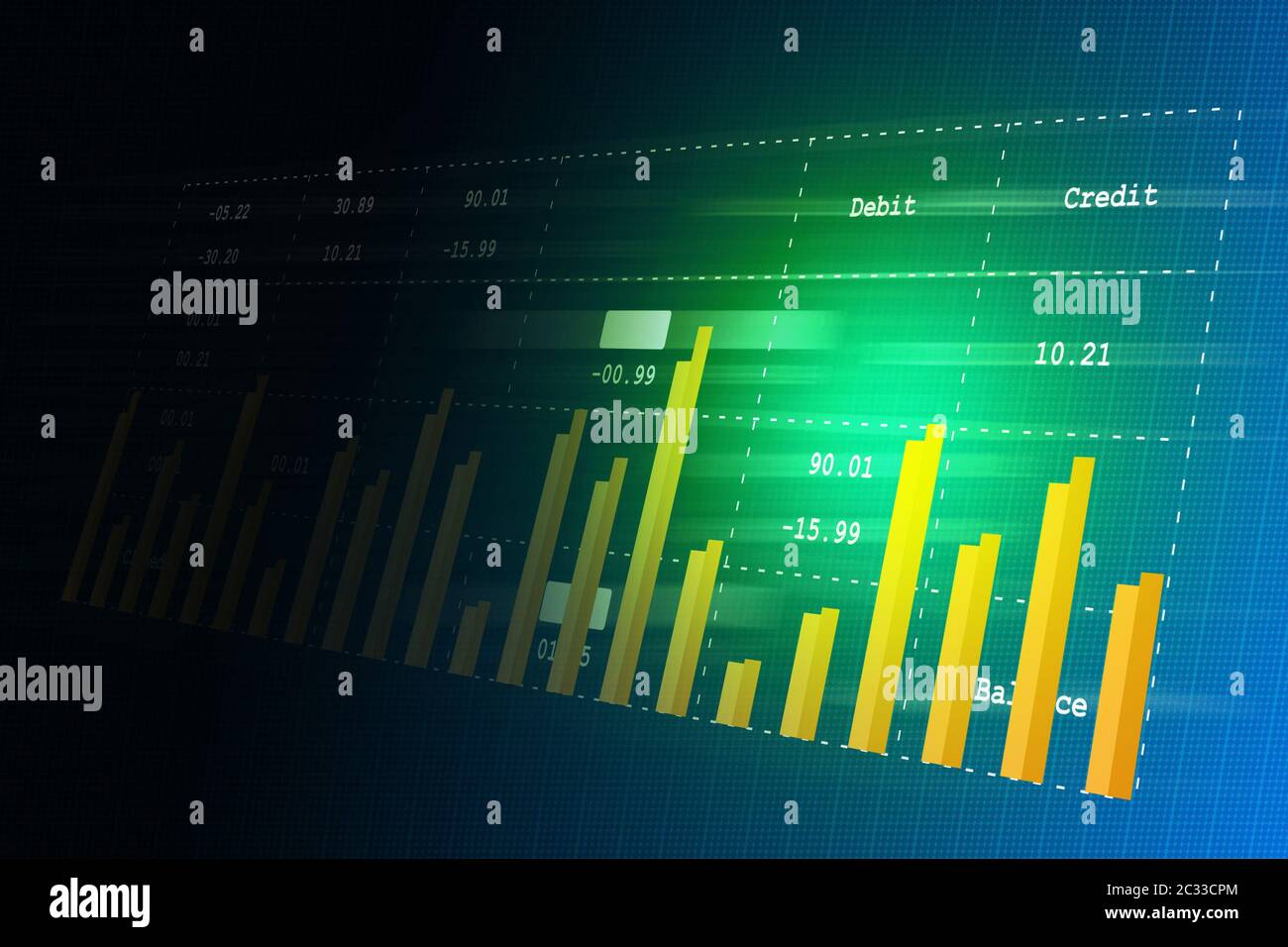 Sales growth graph in stock market Stock Photo - Alamy