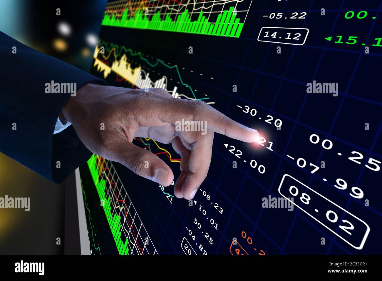 Sales growth graph in stock market Stock Photo - Alamy