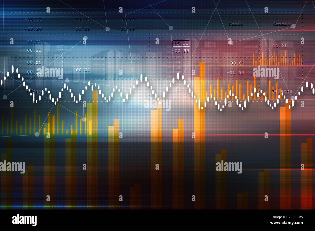 Sales growth graph in stock market Stock Photo - Alamy