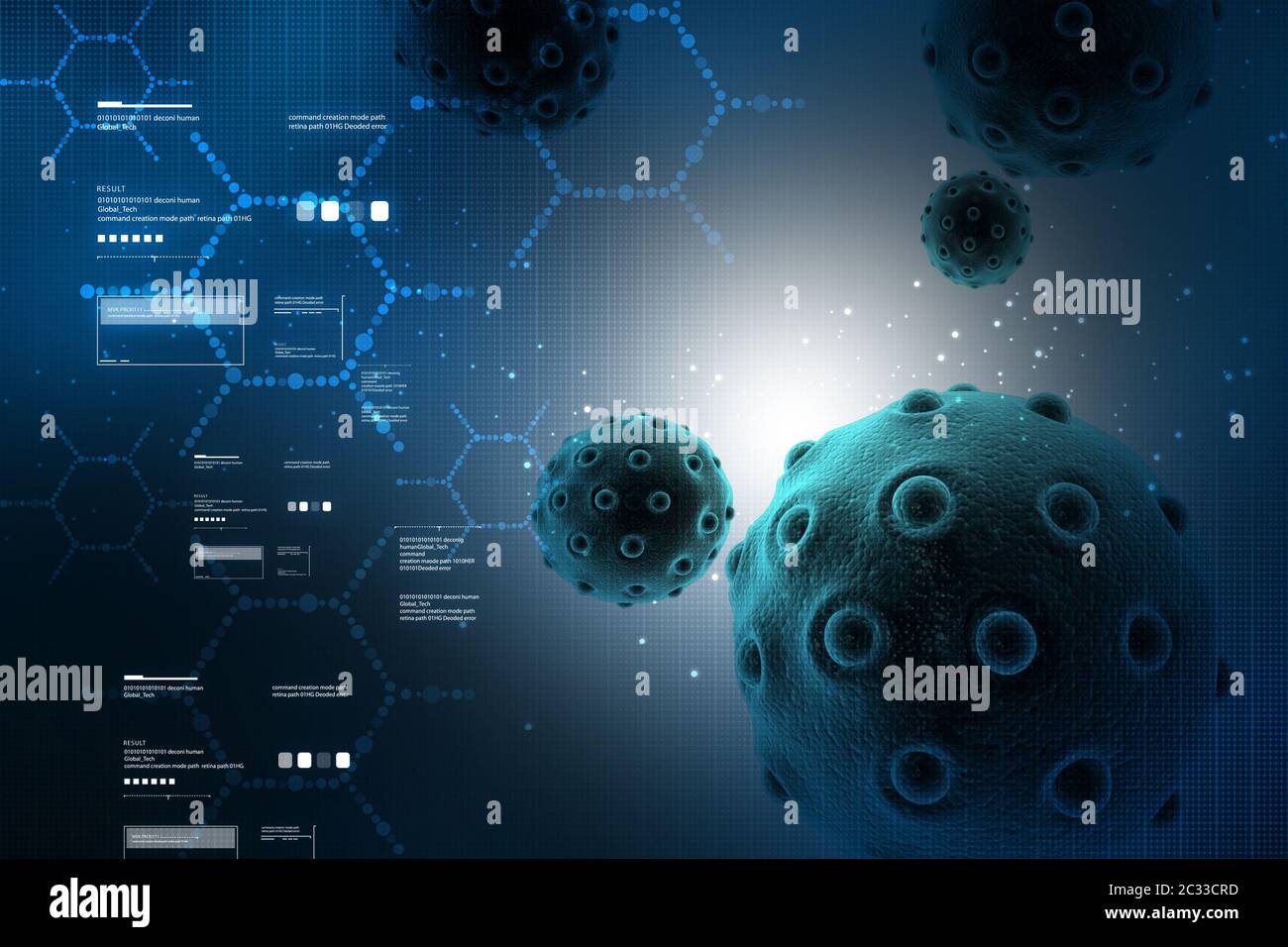 3d model of virus Stock Photo - Alamy