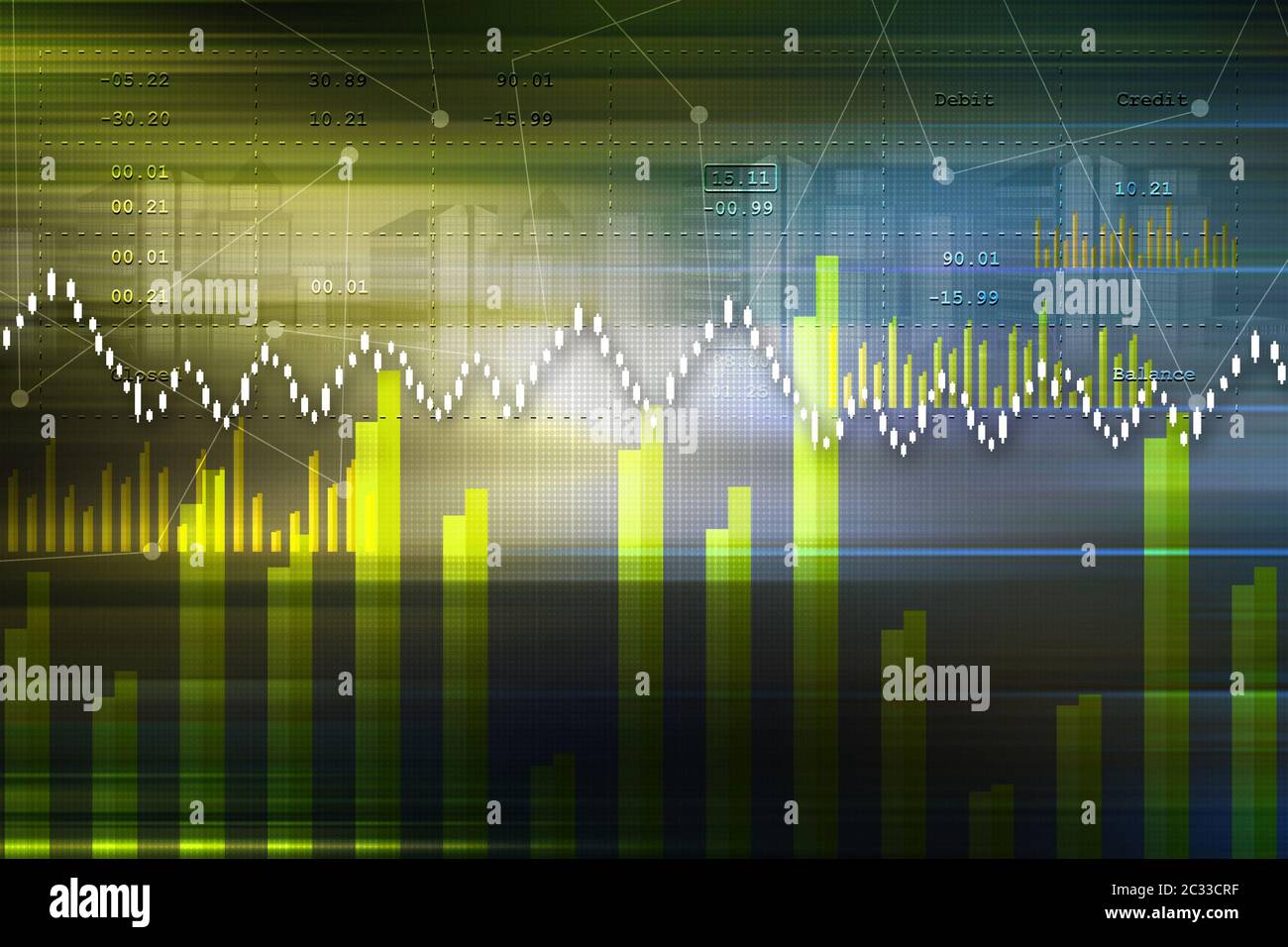 Sales growth graph in stock market Stock Photo - Alamy