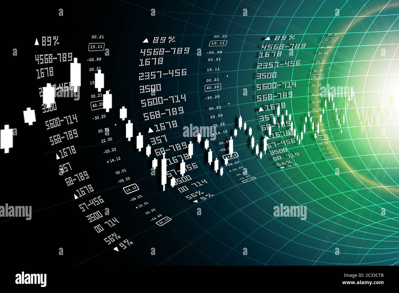 Stock market graph analysis Stock Photo - Alamy