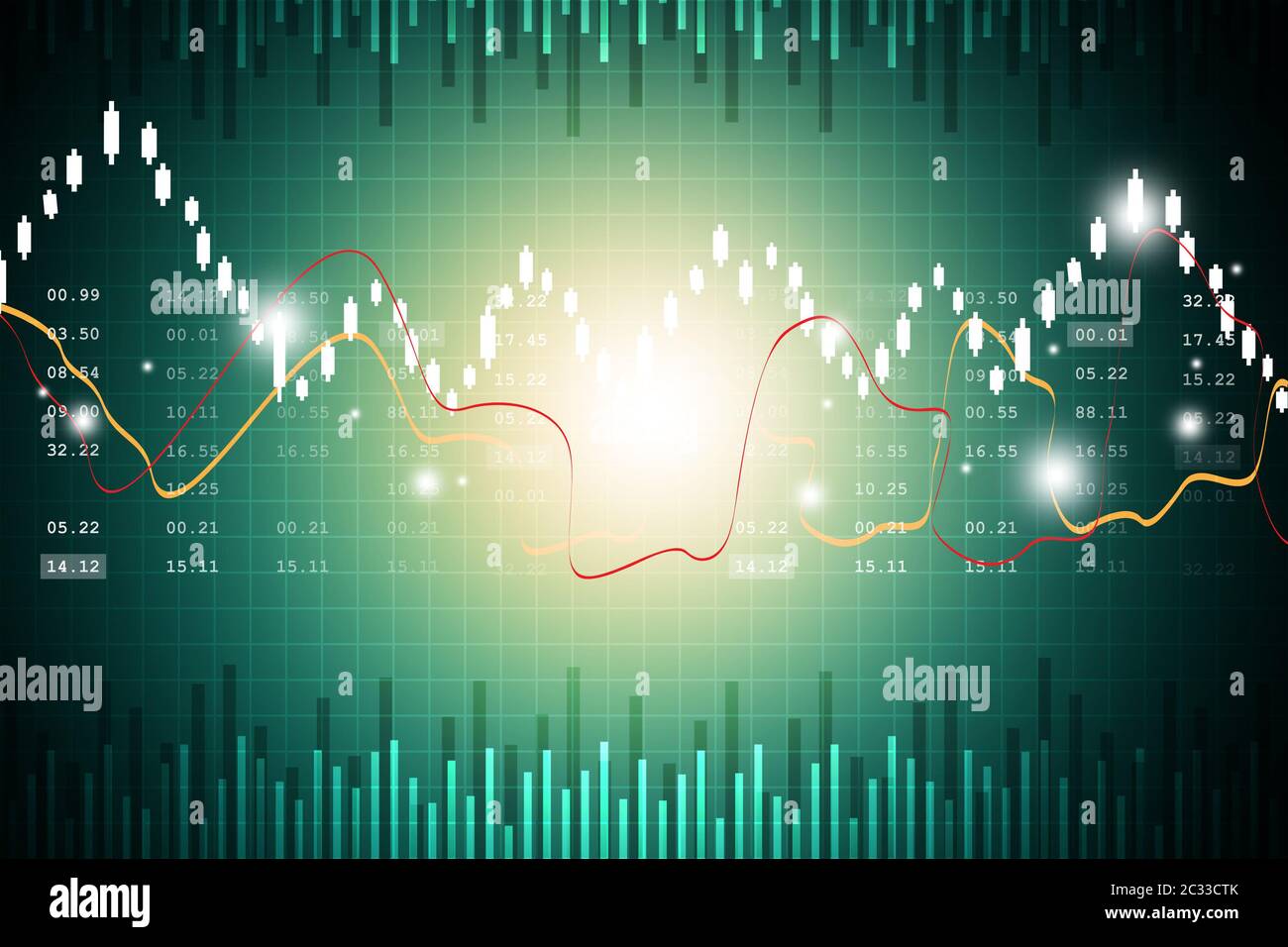 Stock market graph analysis Stock Photo - Alamy