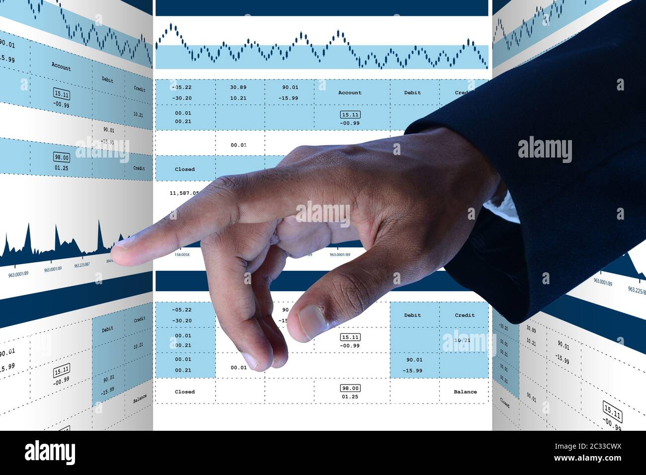 Sales growth graph in stock market Stock Photo - Alamy