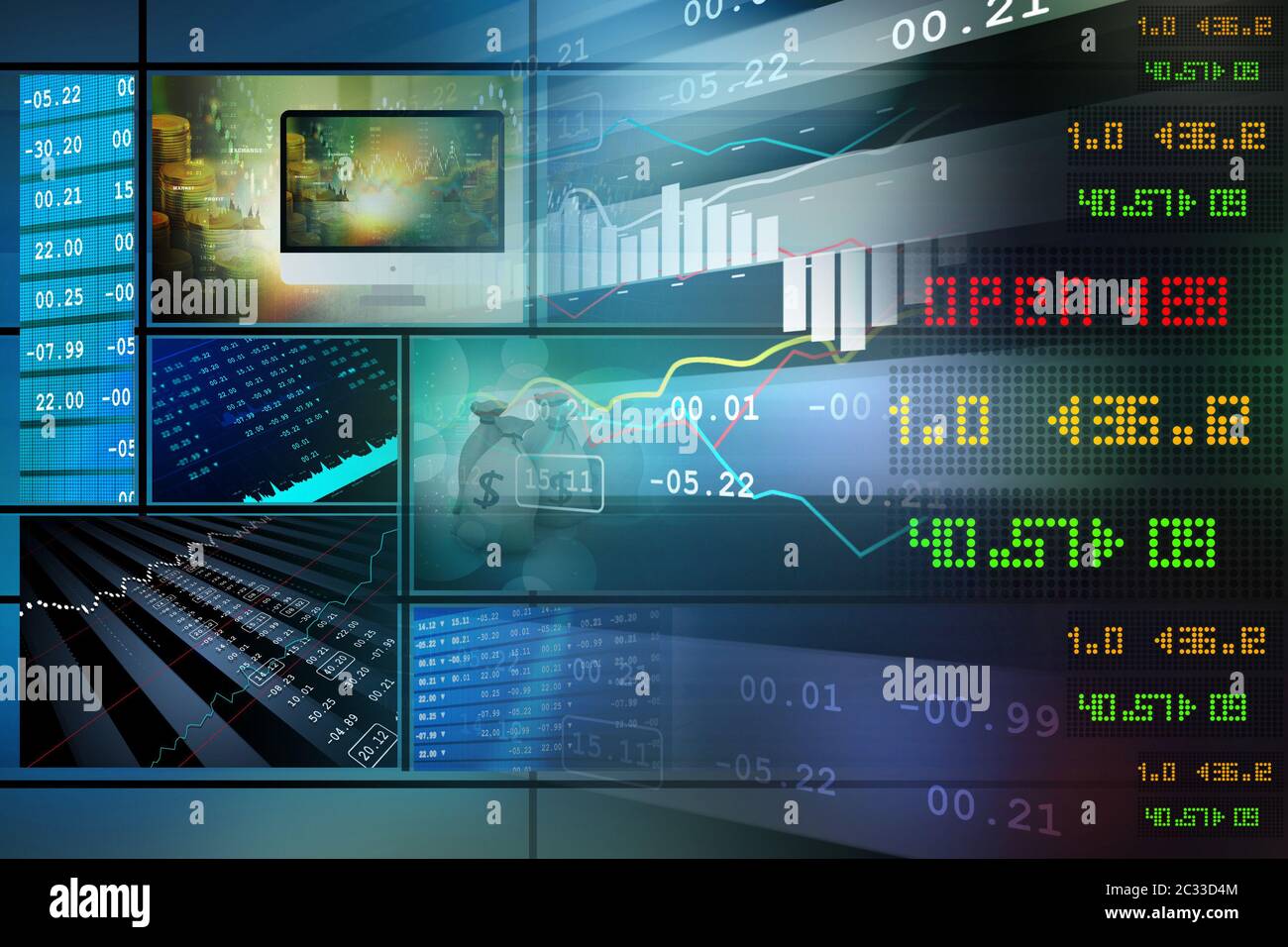 Stock market graph analysis Stock Photo - Alamy