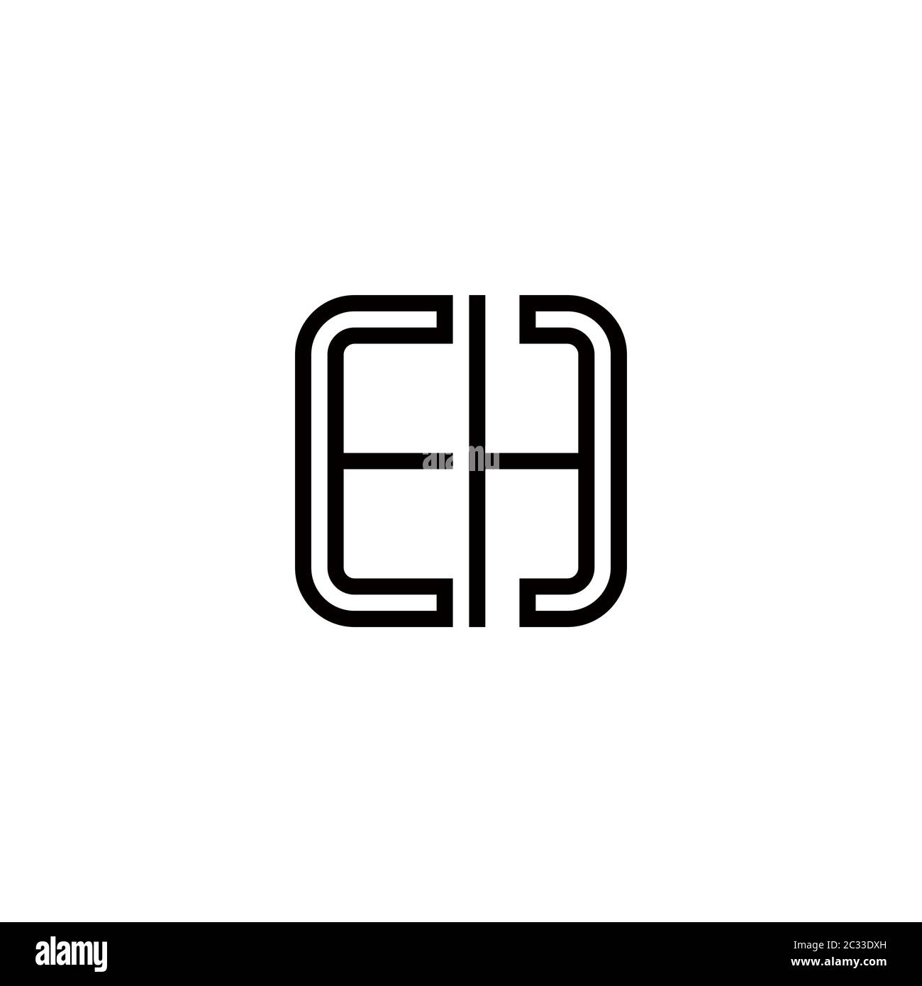 Eh letter logo hi-res stock photography and images - Alamy