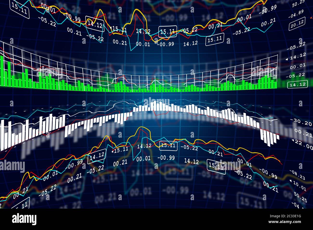 Data analyzing in stock market Stock Photo - Alamy