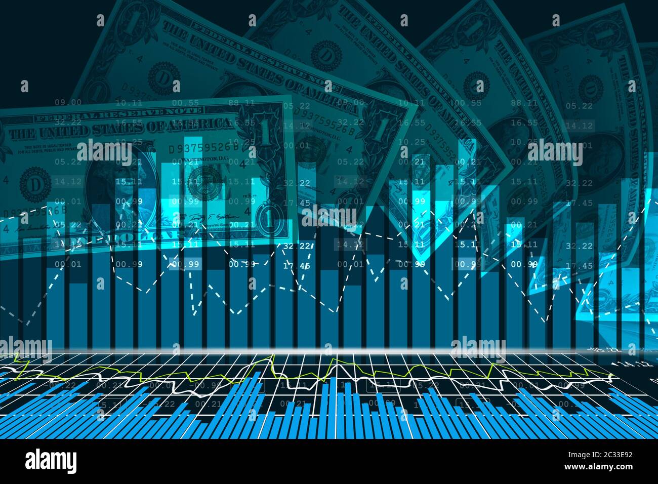 Stock market graph analysis Stock Photo - Alamy