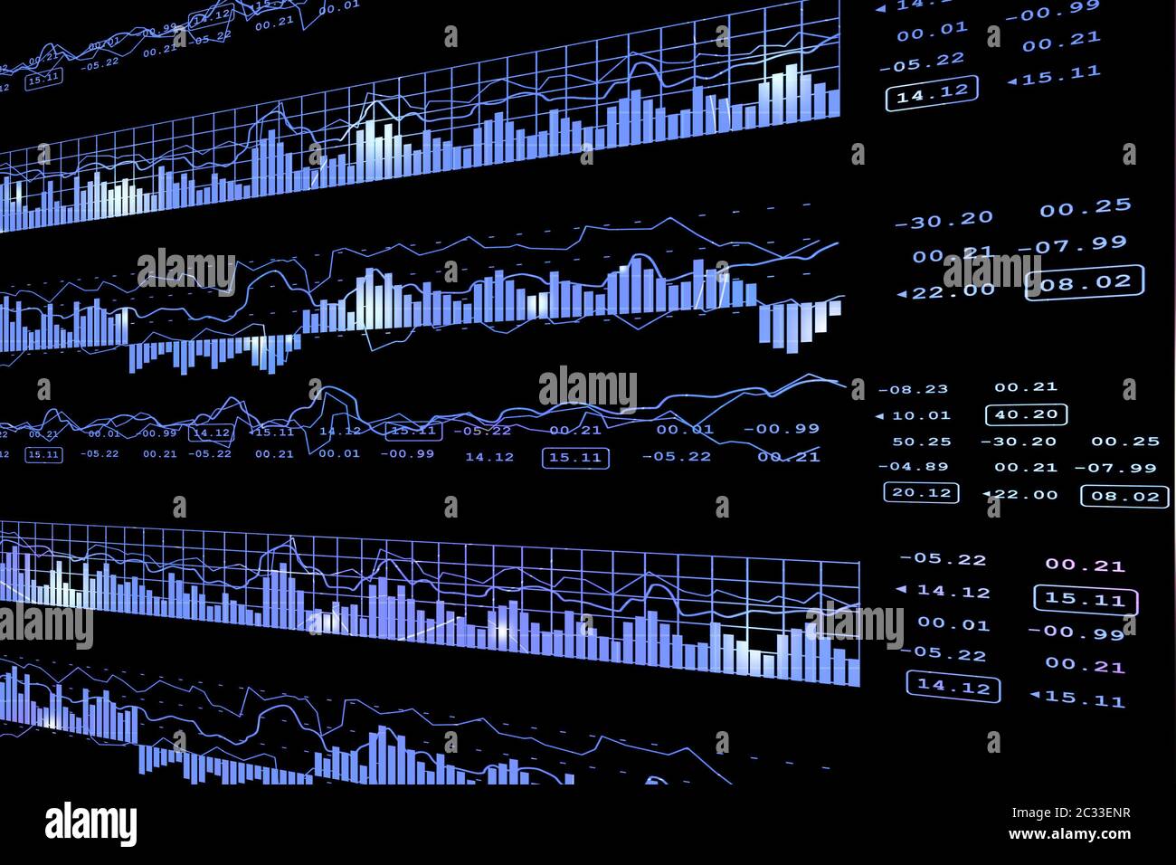 Stock market graph analysis Stock Photo - Alamy