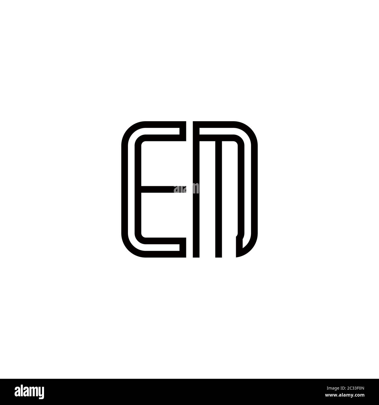 Em modern logo hi-res stock photography and images - Alamy