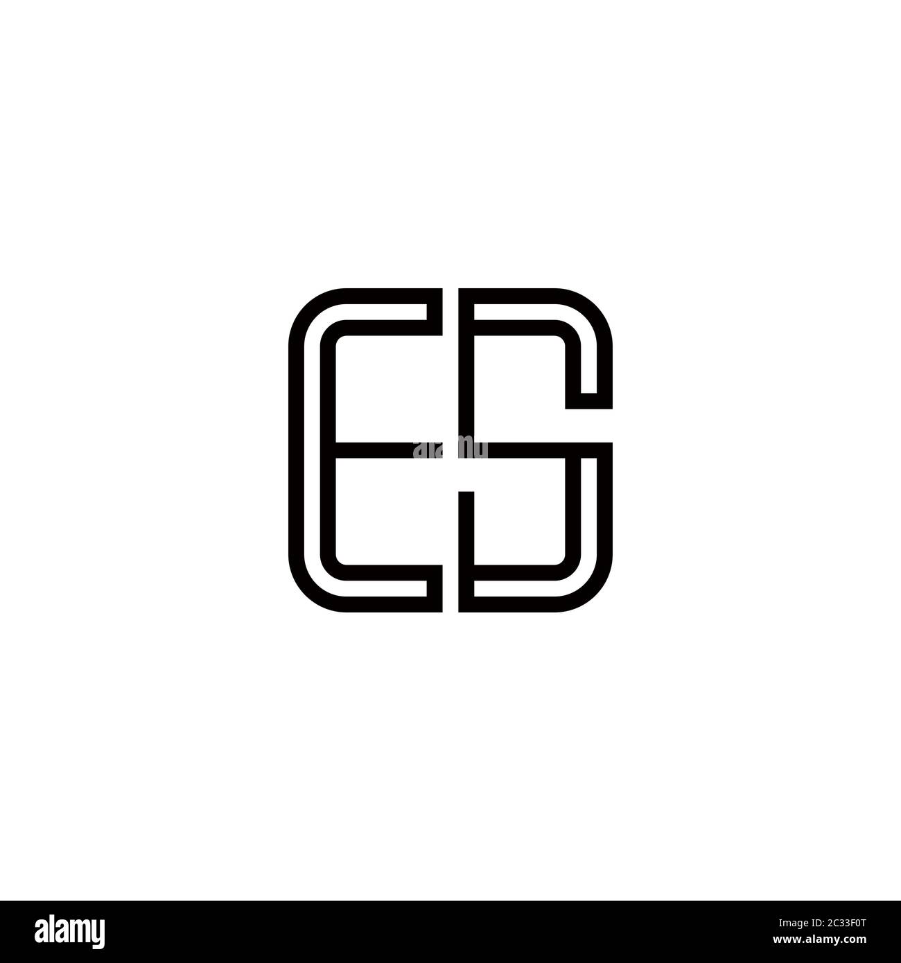 Letter es vector vectors Cut Out Stock Images & Pictures - Alamy