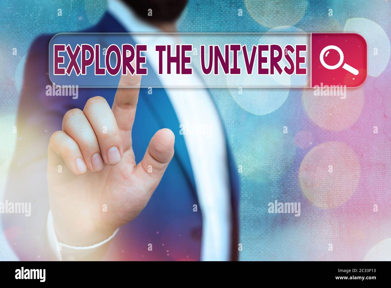 Handwriting text writing Explore The Universe. Conceptual photo Space ...