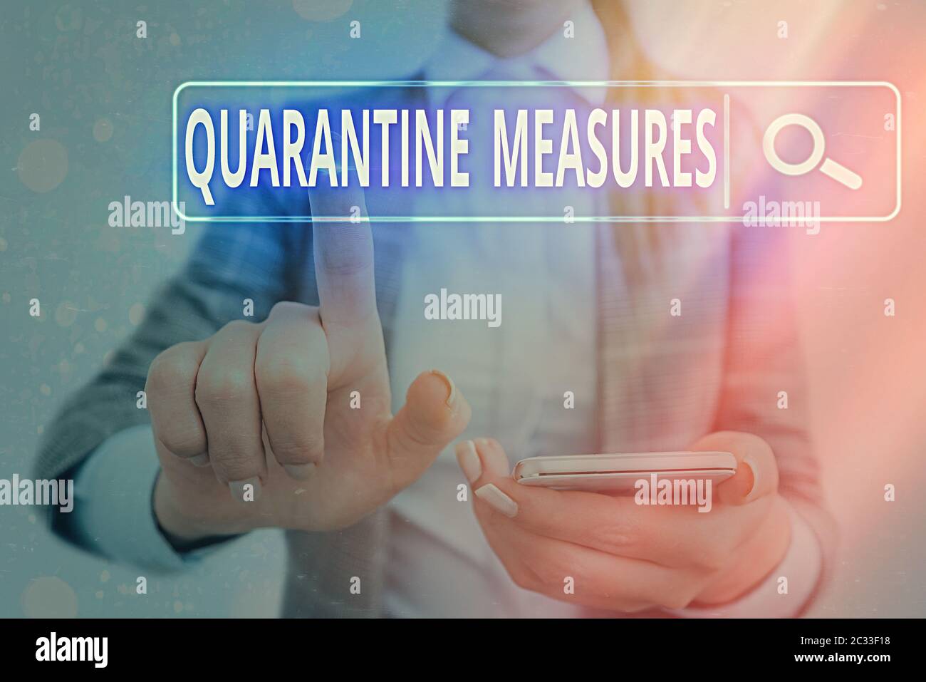 Word writing text Quarantine Measures. Business photo showcasing safety ...